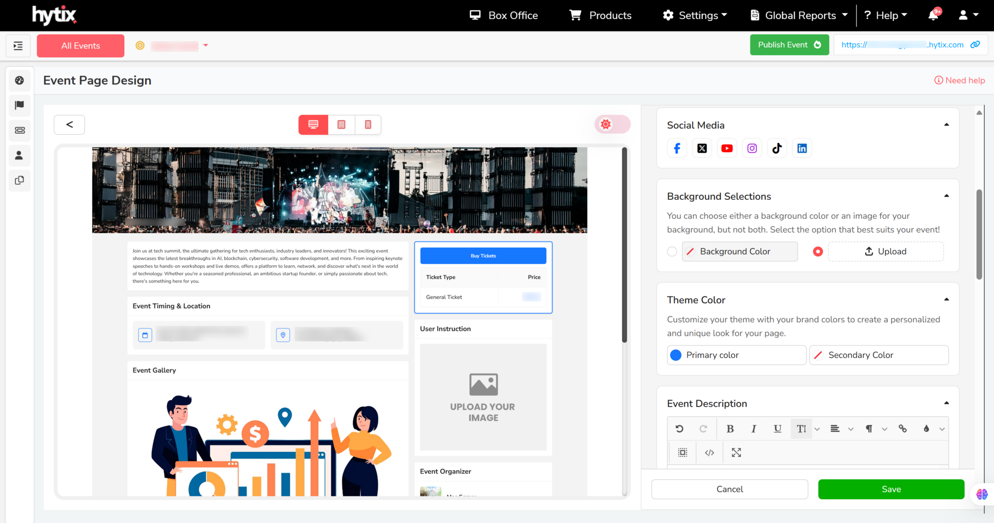 How to Create an Event Page in Hytix To Boost Ticket Sales?